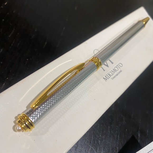 Mikimoto | Office | Vintage Mikimoto Ballpoint Pen Wtreble Clef Clip ...